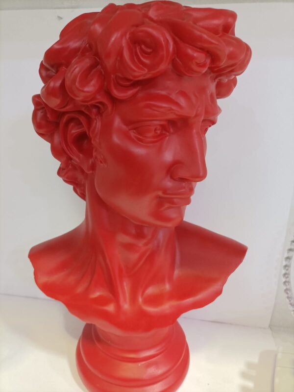 SCULTURA DAVID ROSSO - cristallidilunabomboniere